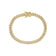 Blingz Miss Donatella Dainty Pave Cuban Link Bracelet - Gold