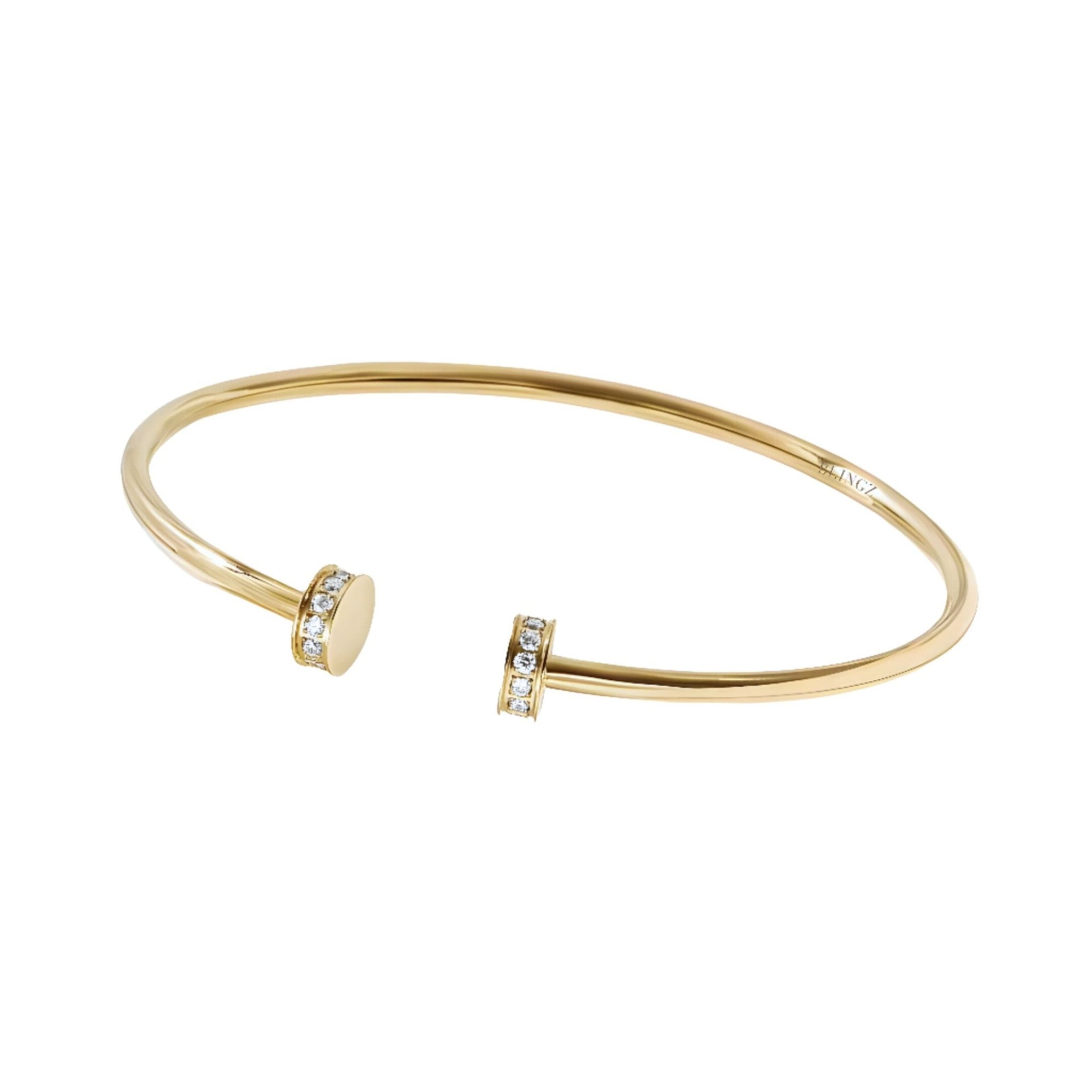 Blingz Raye Nail Bangle - Gold